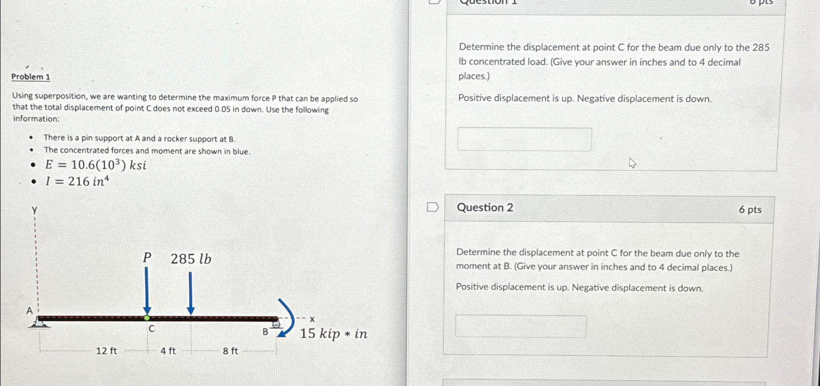 Solved Problem 1Using superposition, we are wanting to | Chegg.com