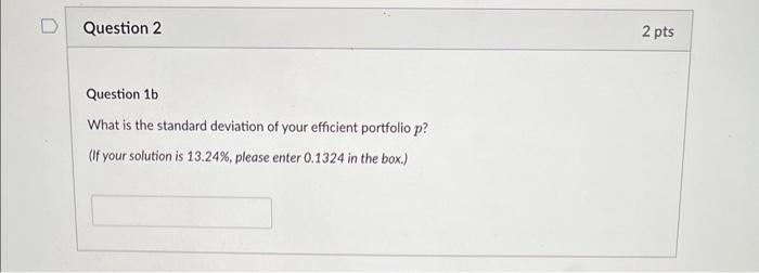Solved Suppose the mean-variance efficient portfolio (MVEP) | Chegg.com