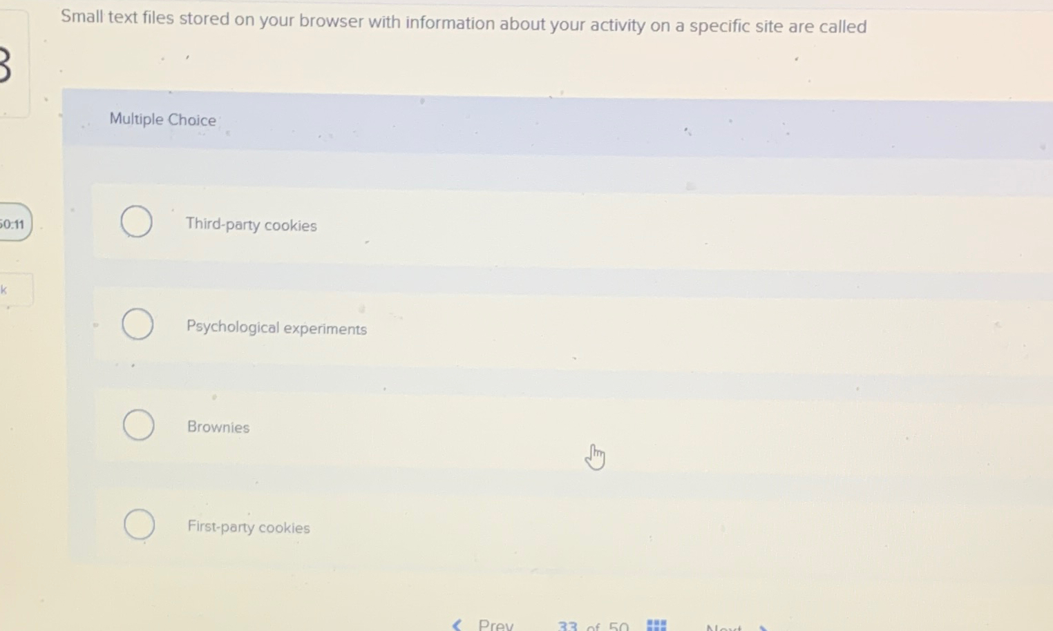 Solved Small text files stored on your browser with | Chegg.com