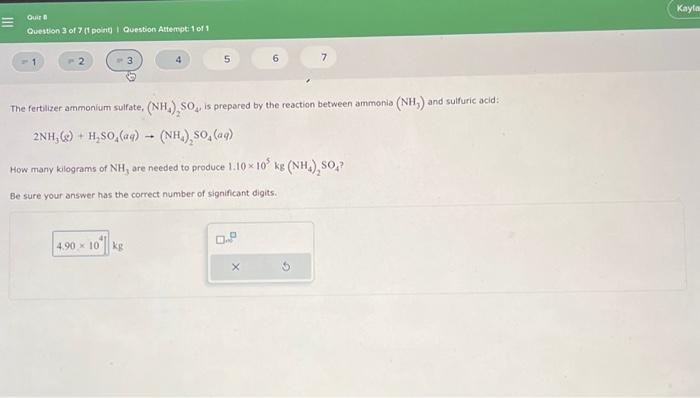 Solved The fertilizer ammonium sulfate, (NH4)2SO4 is | Chegg.com