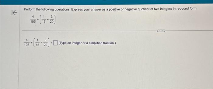 Solved Perform the following operations. Express your answer | Chegg.com