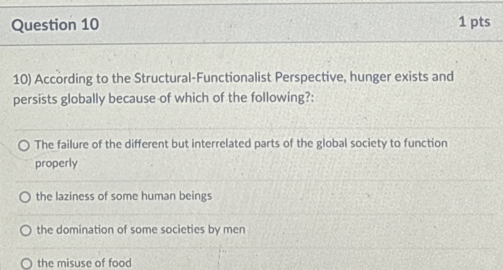 Solved Question 101 ﻿ptsAccording to the | Chegg.com