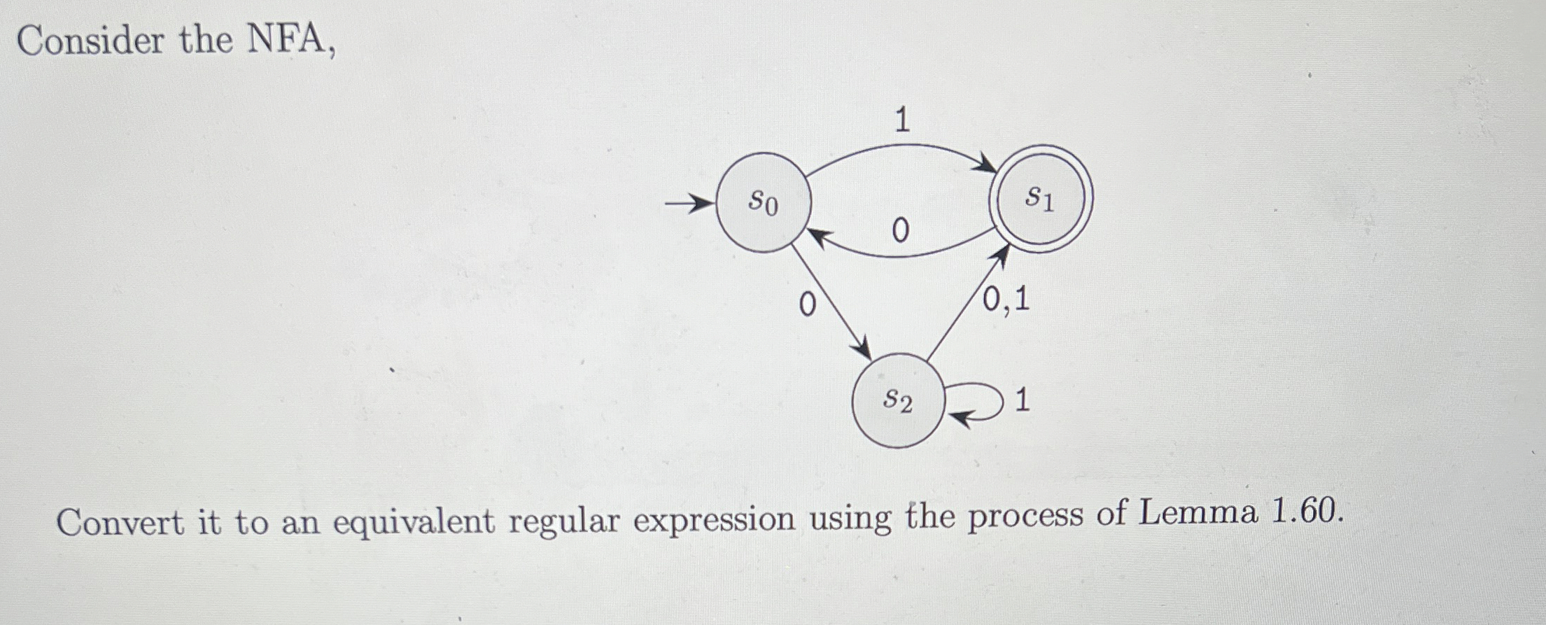 Solved Consider the NFA,Convert it to an equivalent regular | Chegg.com
