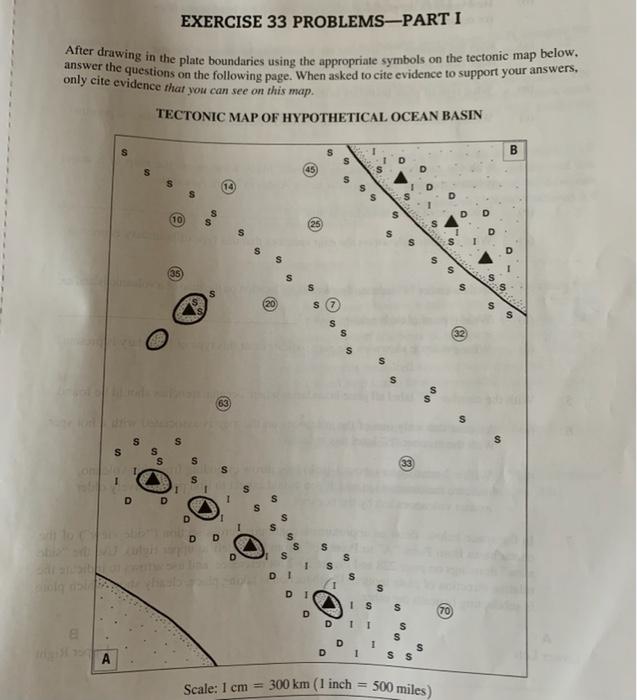 Solved I need to figure out how to draw the plate boundaries | Chegg.com