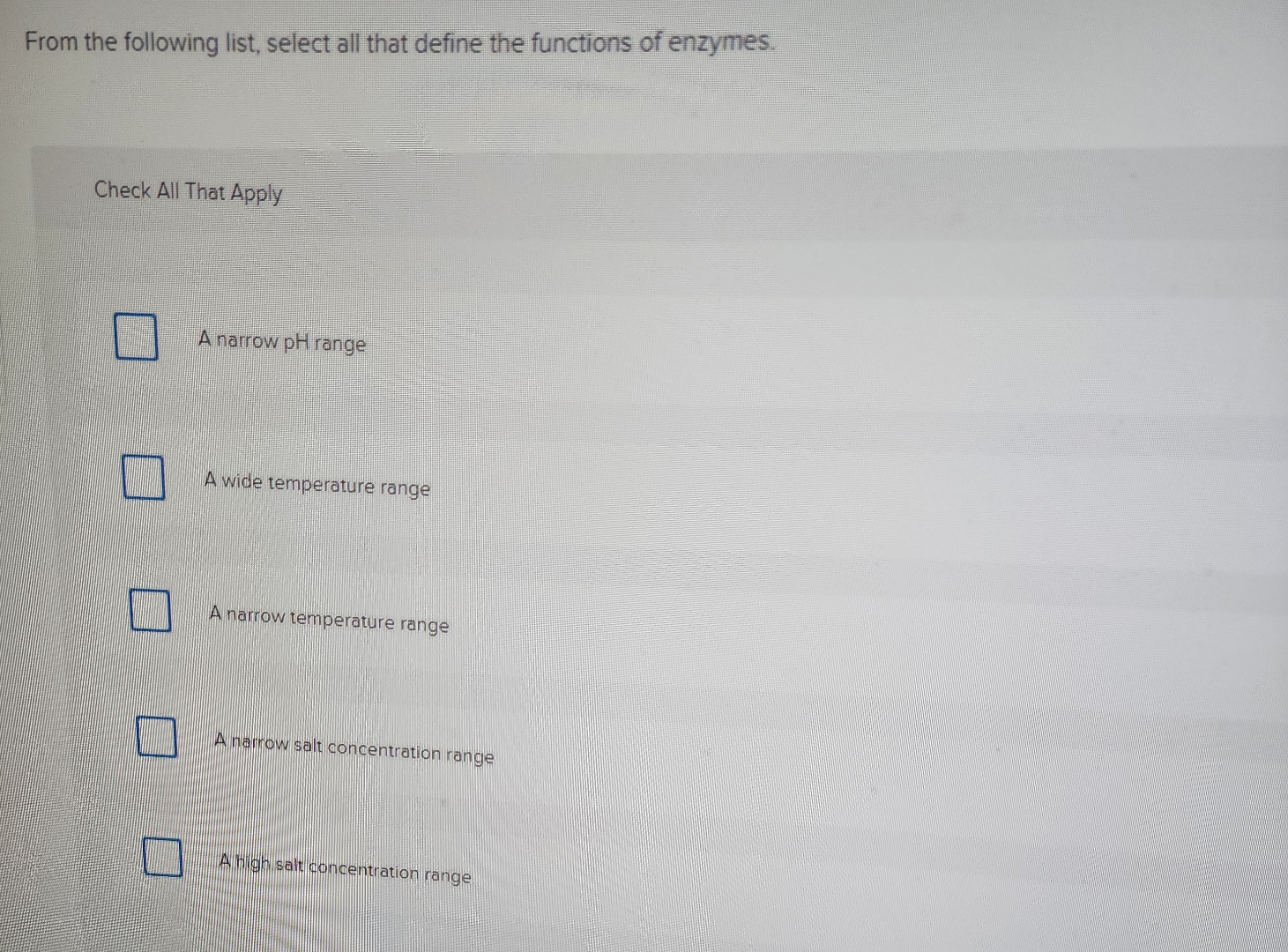 Solved From the following list, select all that define the | Chegg.com