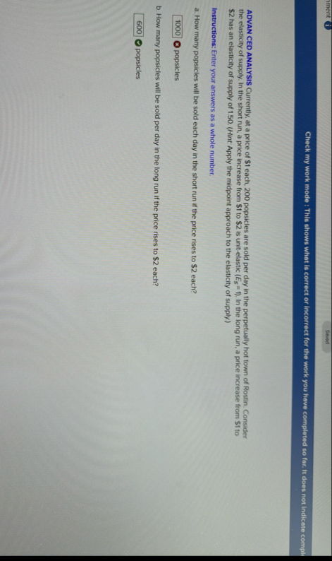 Solved ment iSerodCheck my work mode : This shows what is | Chegg.com