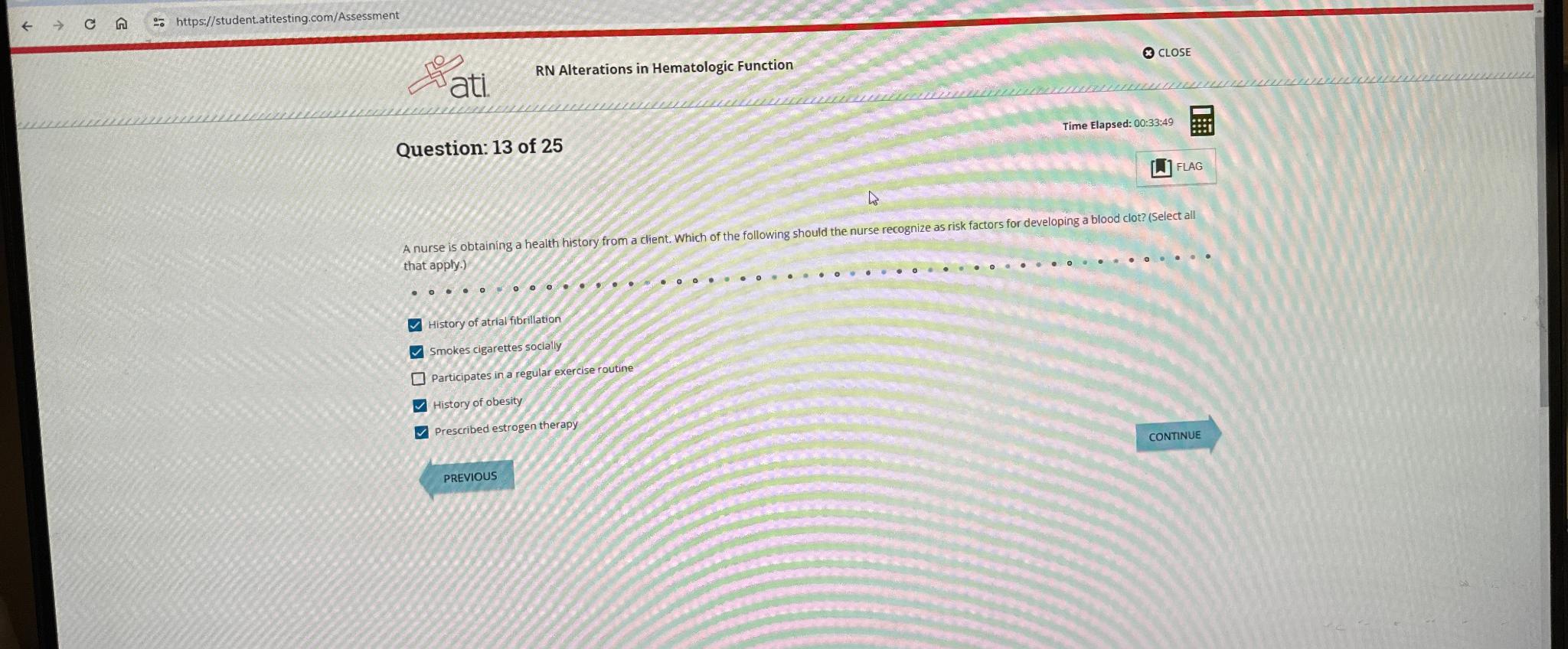Solved ati.RN Alterations in Hematologic | Chegg.com