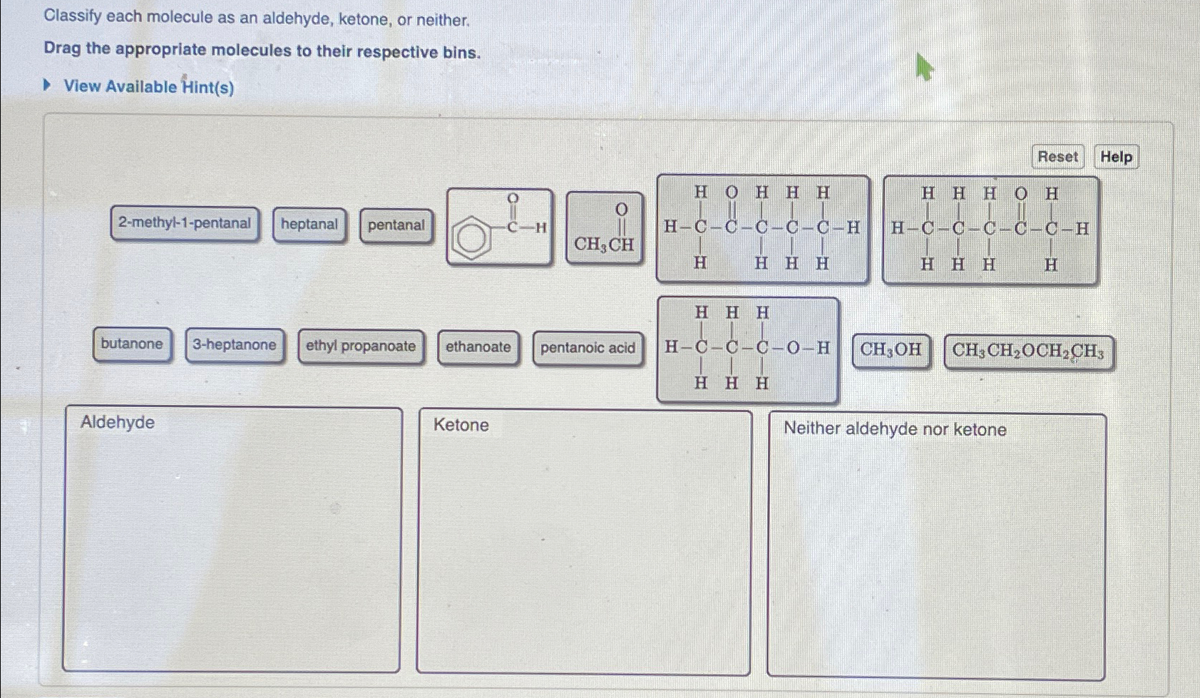 Solved Classify each molecule as an aldehyde, ketone, or | Chegg.com