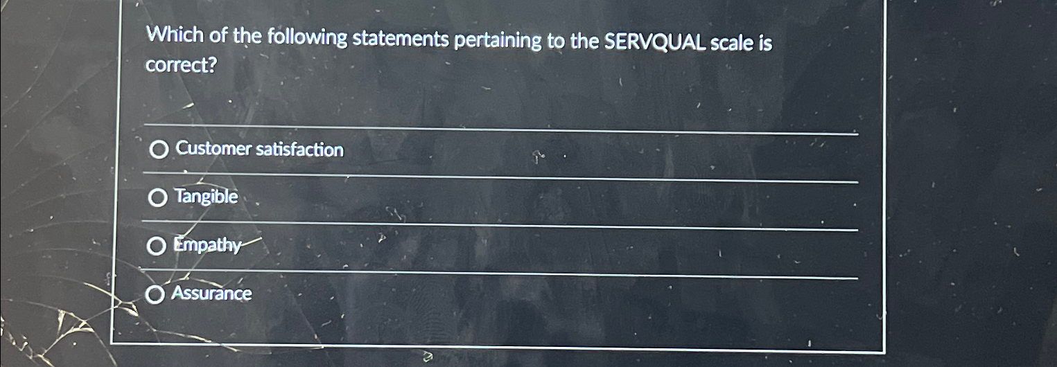 Solved Which of the following statements pertaining to the | Chegg.com