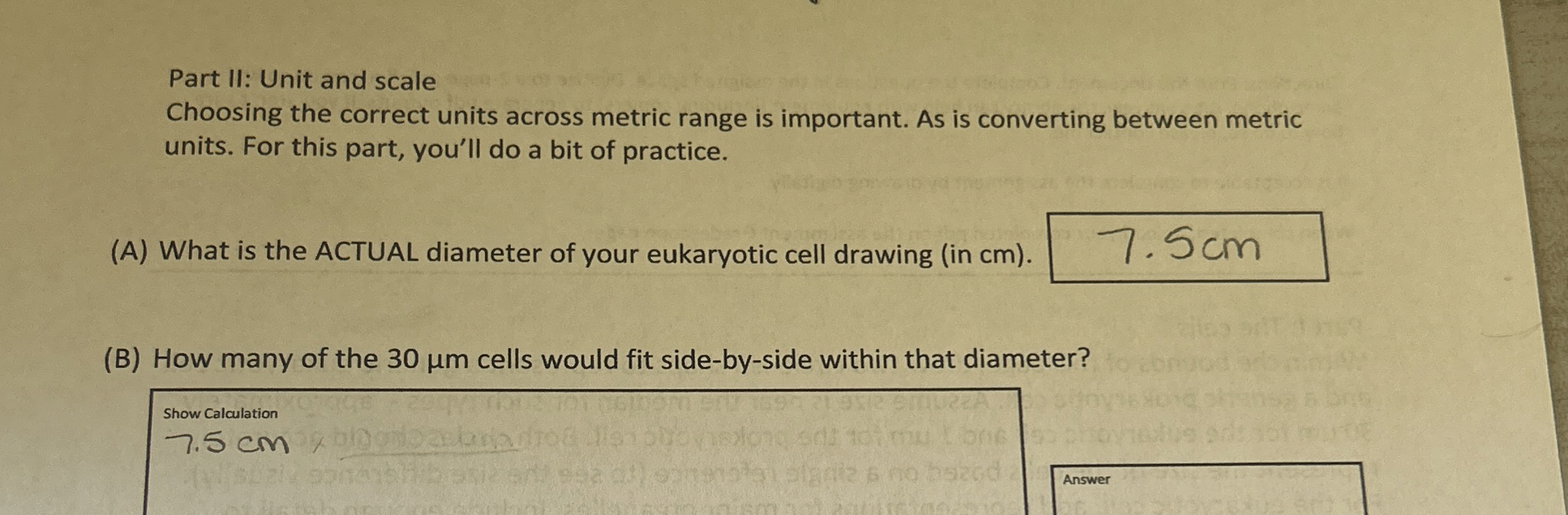 Solved Part II: Unit and scaleChoosing the correct units | Chegg.com