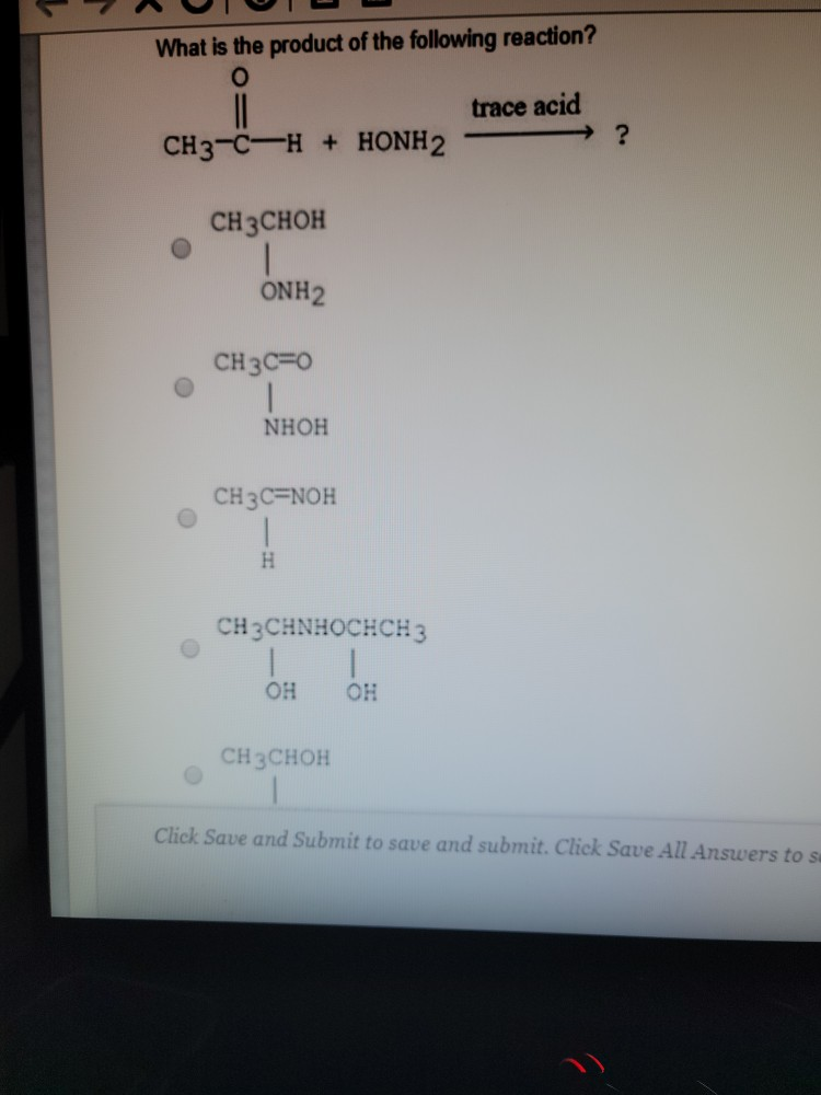 Solved What is the product of the following reaction? O II | Chegg.com