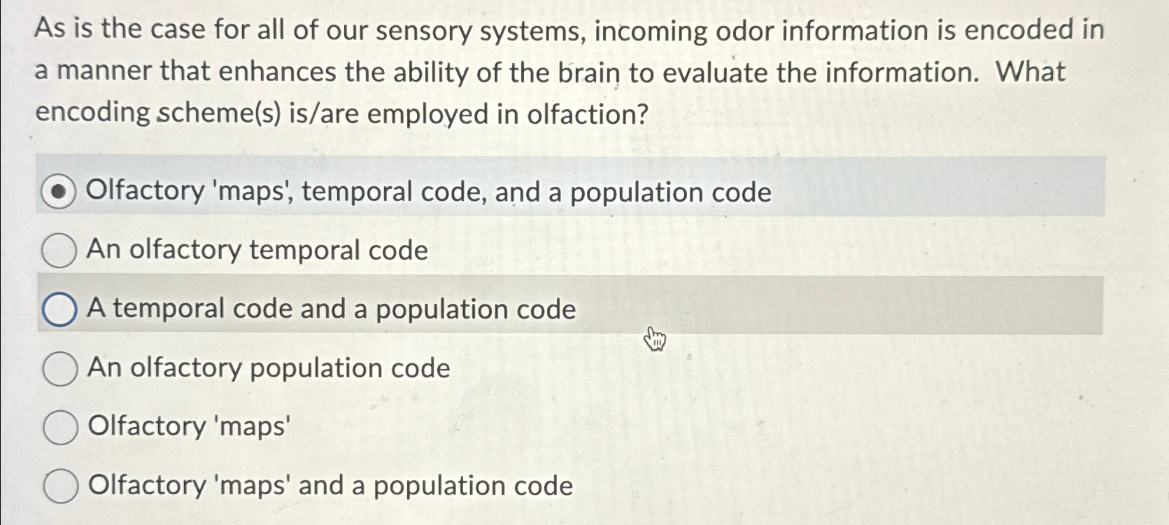Solved As is the case for all of our sensory systems, | Chegg.com
