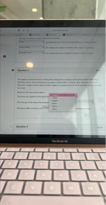 Solved You apply a constant force to a 40 kg block and push | Chegg.com