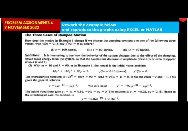 Solved How To Make A Graph Using Excel Or Matlab From This 