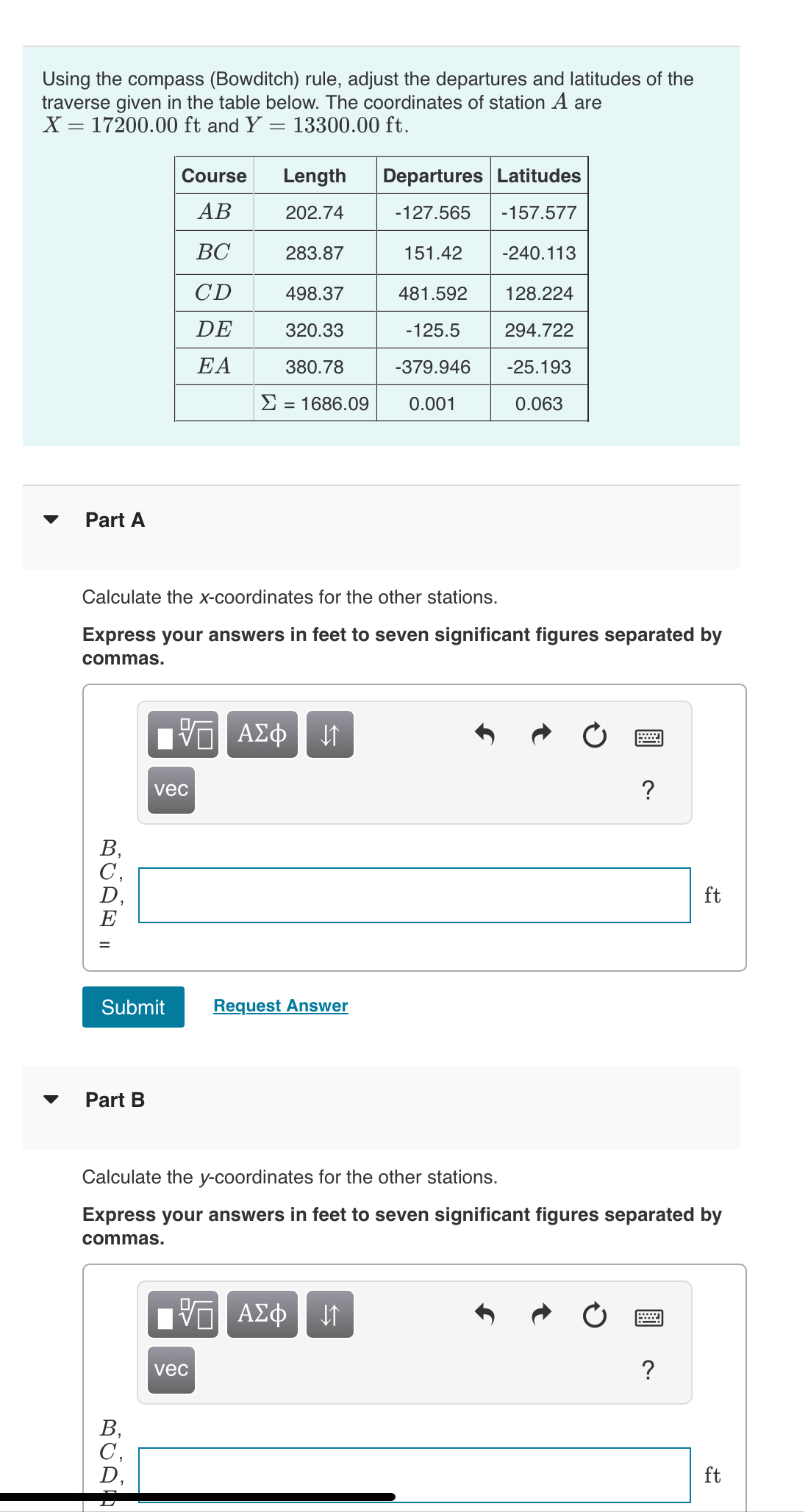 Solved Using the compass (Bowditch) ﻿rule, adjust the | Chegg.com