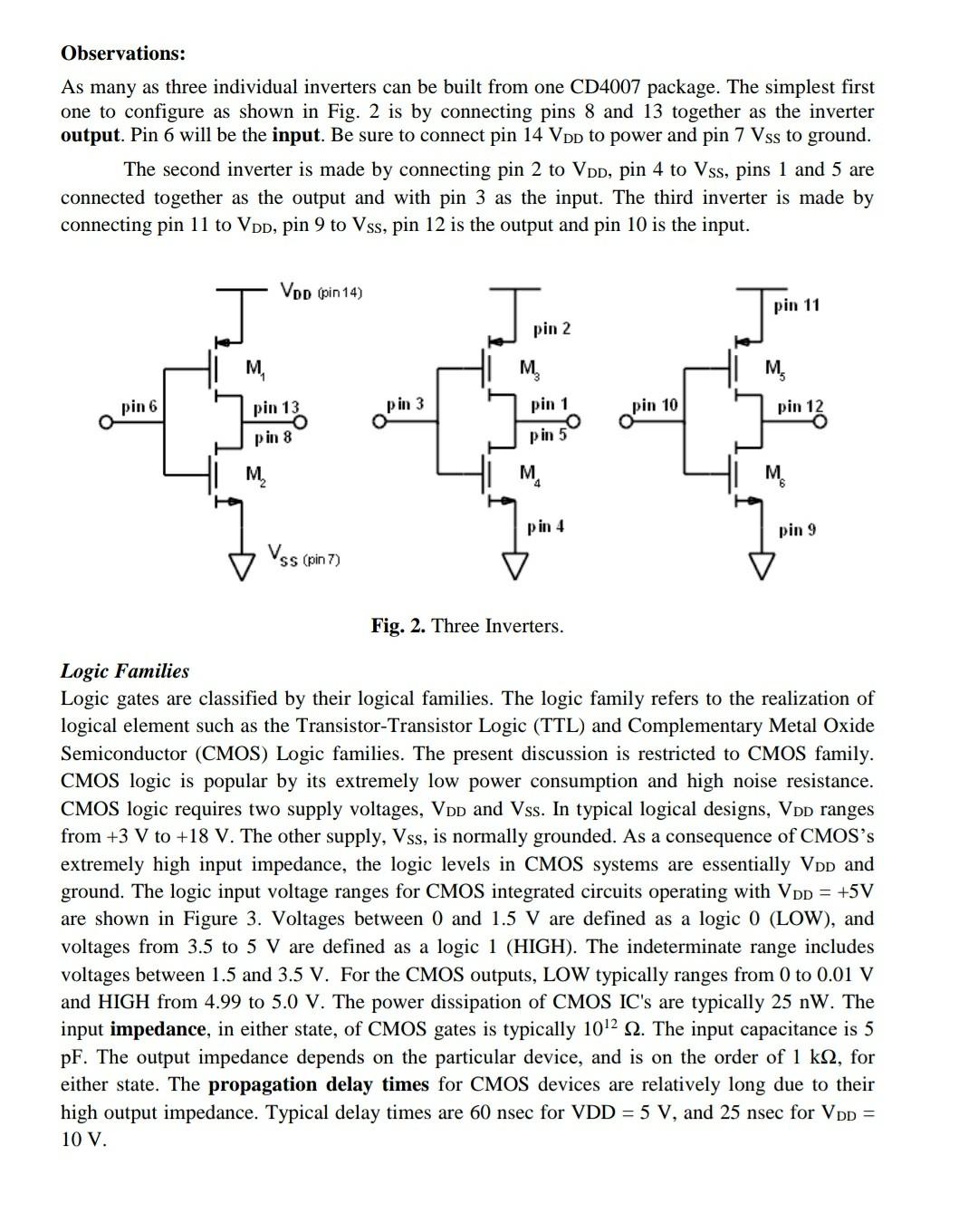 Solved To study CMOS inverter and make NAND and NOR gate | Chegg.com