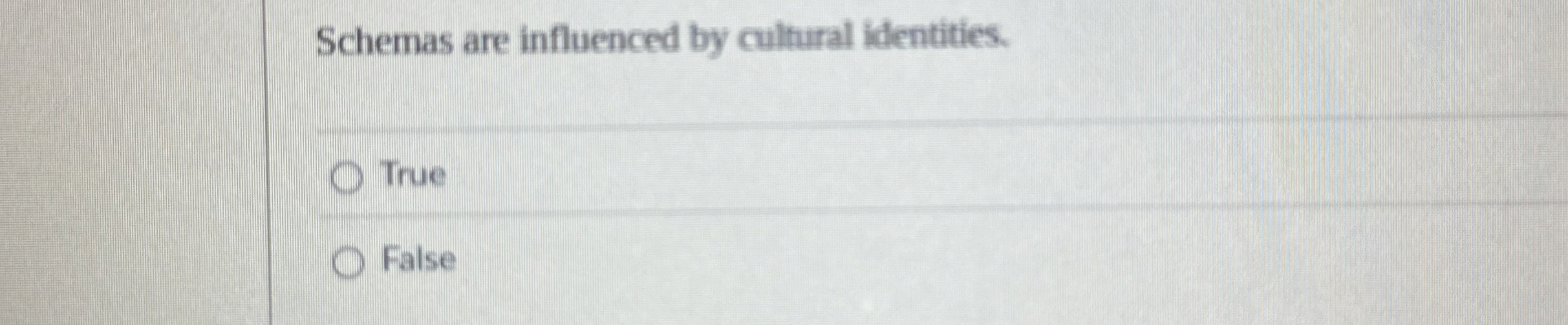 Solved Schemas are influenced by cultural | Chegg.com