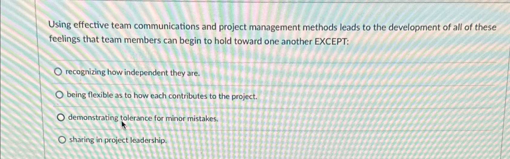 Solved Using effective team communications and project | Chegg.com