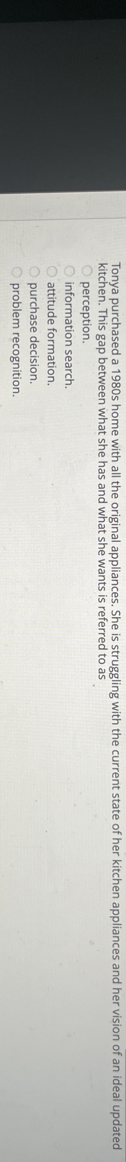 Solved Tonya purchased a 1980s home with all the original | Chegg.com