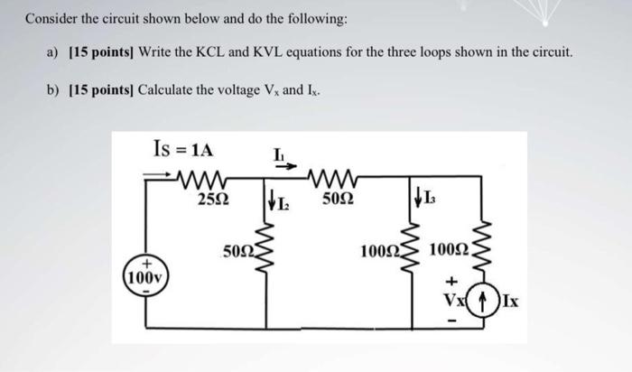 Solved Consider the circuit shown below and do the | Chegg.com