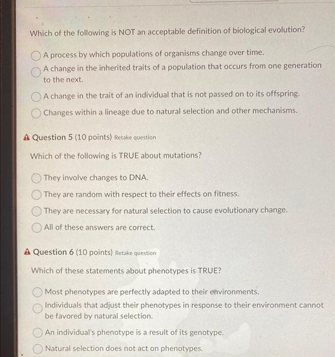 Solved Which of the following is NOT an acceptable | Chegg.com