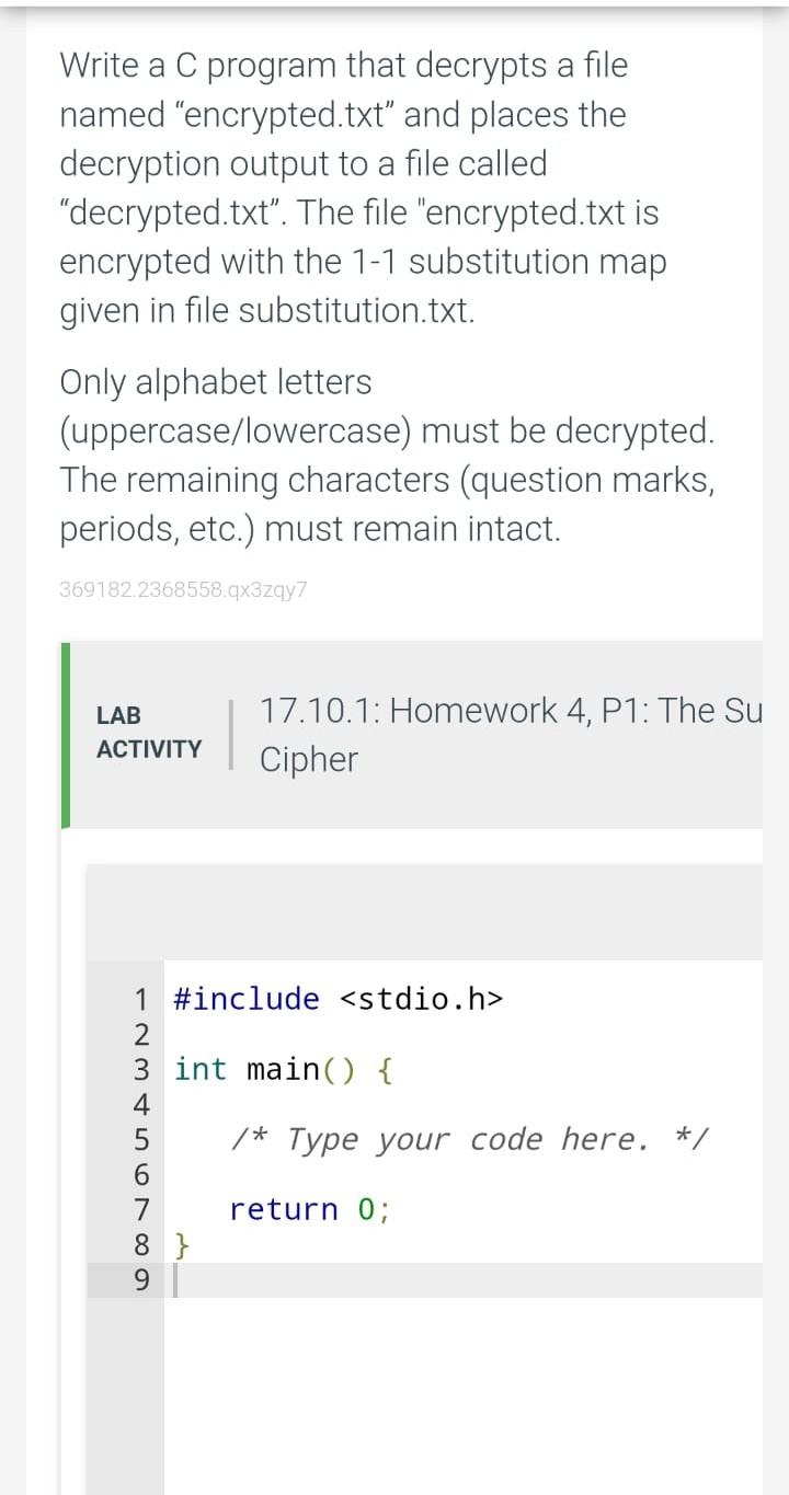 Solved The Substitution Cipher Is A Cryptographic Method For 5912