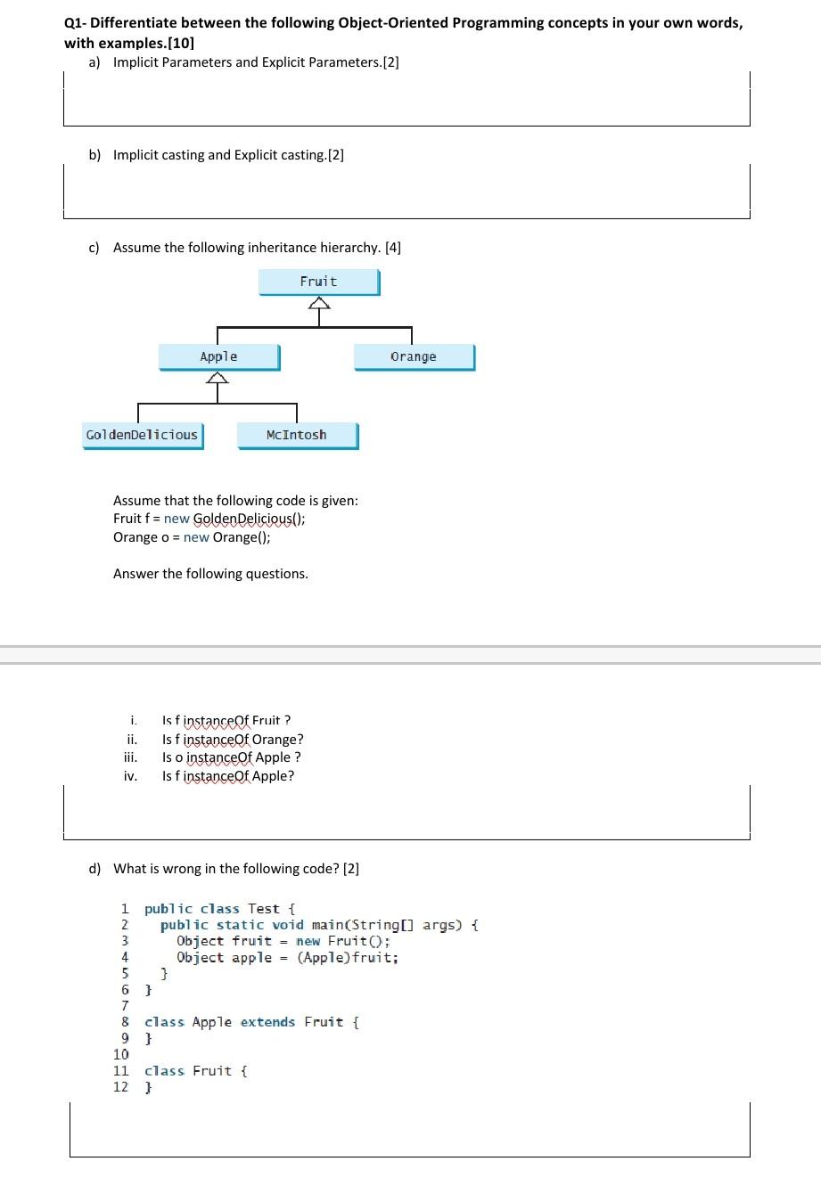 Solved Q1- Differentiate between the following | Chegg.com