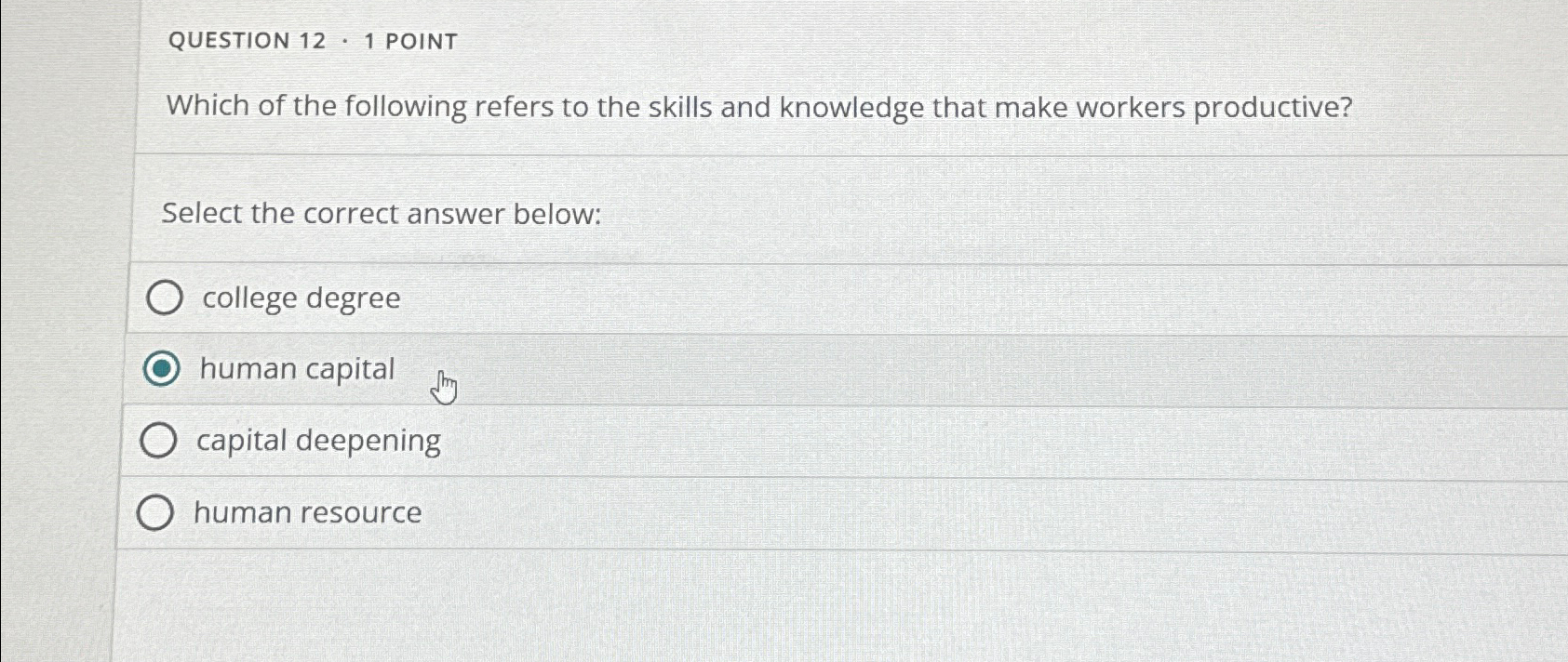 Solved QUESTION 12 * 1 ﻿POINTWhich of the following refers | Chegg.com