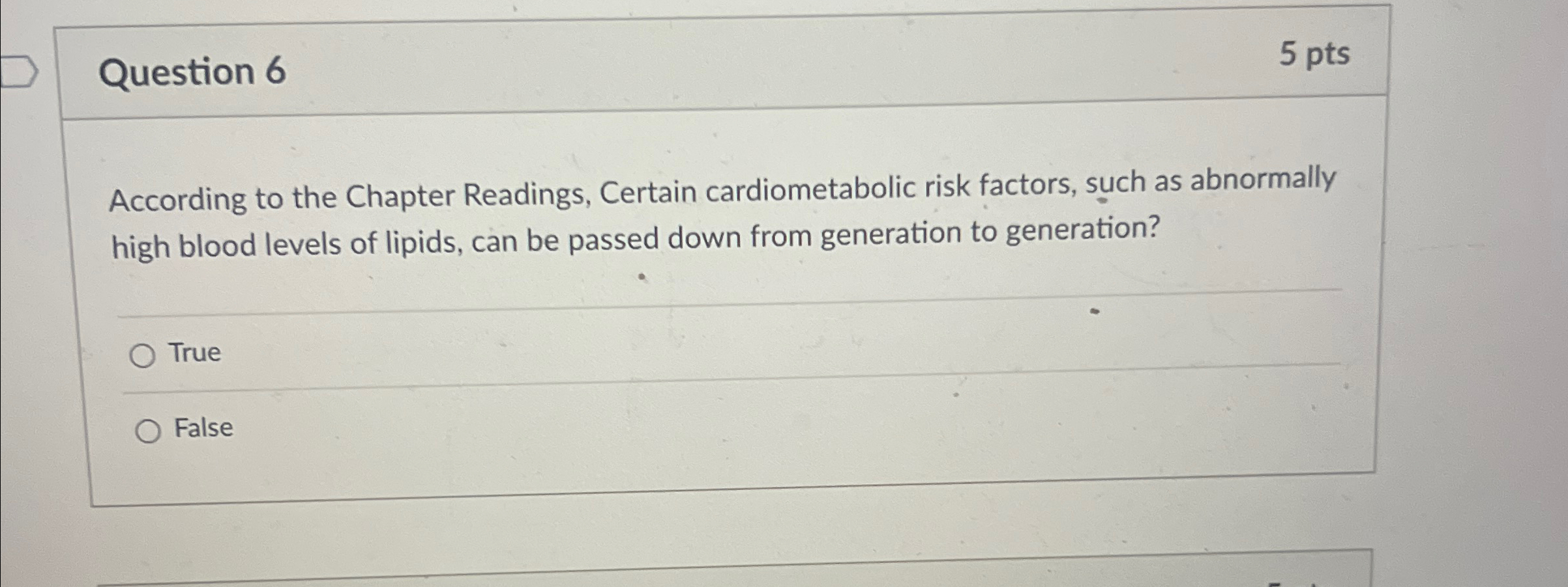 Solved Question 65 ﻿ptsAccording to the Chapter Readings, | Chegg.com