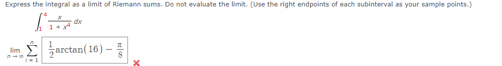 Solved Express the integral as a limit of Riemann sums. Do | Chegg.com