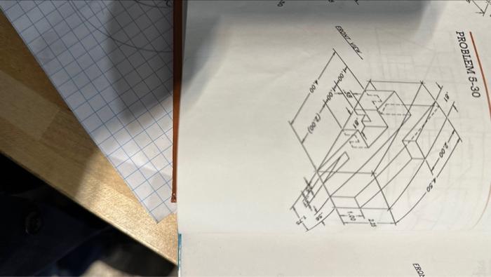 Solved draw a multi view. Front, top, right side, and left | Chegg.com