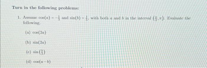 Solved Turn in the following problems: 1. ( Lambda ) ssume ( | Chegg.com