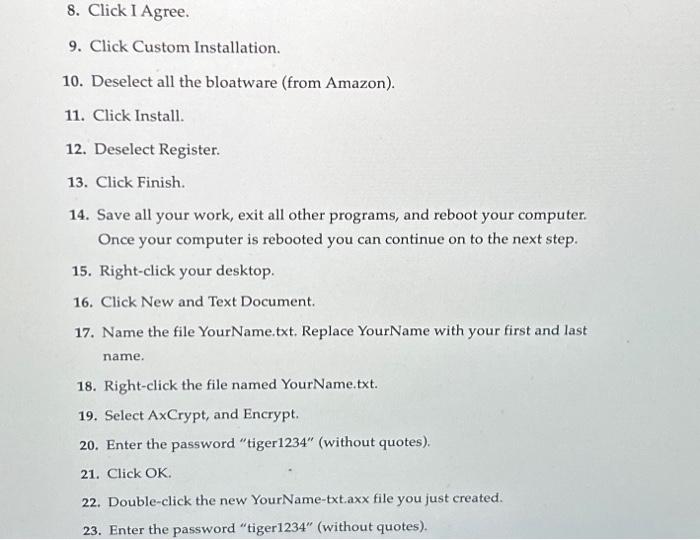 Solved Project 1 AxCrypt ® is a great third-party encryption | Chegg.com