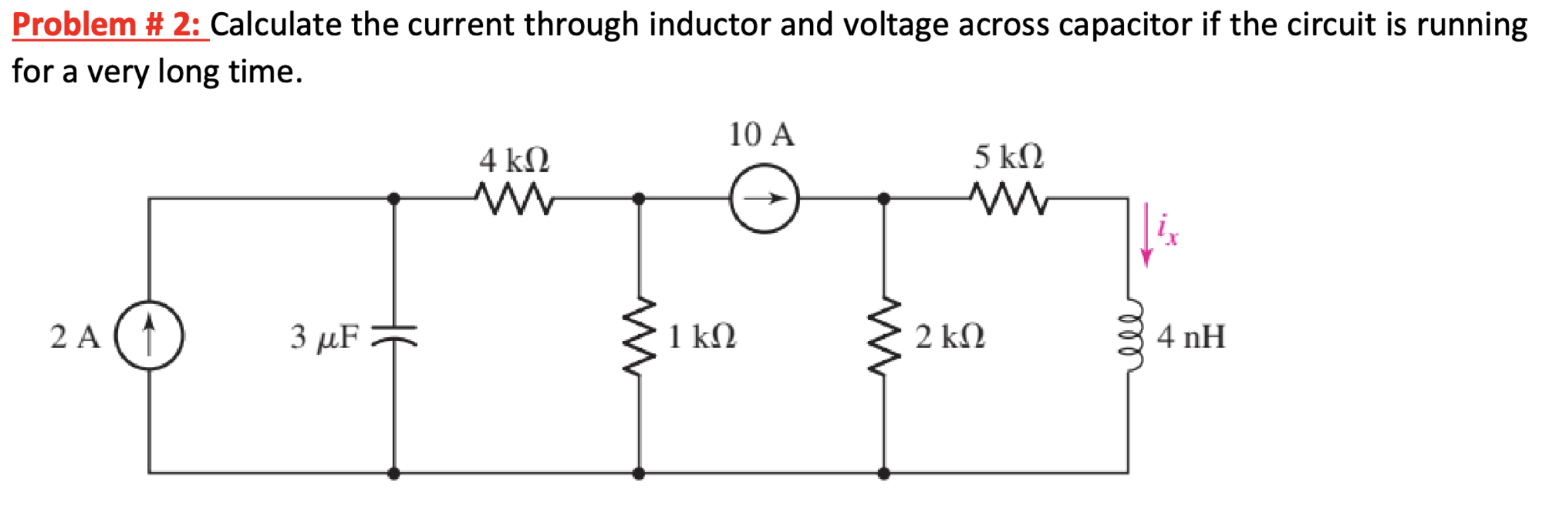 Solved Calculate the current through inductor and voltage | Chegg.com