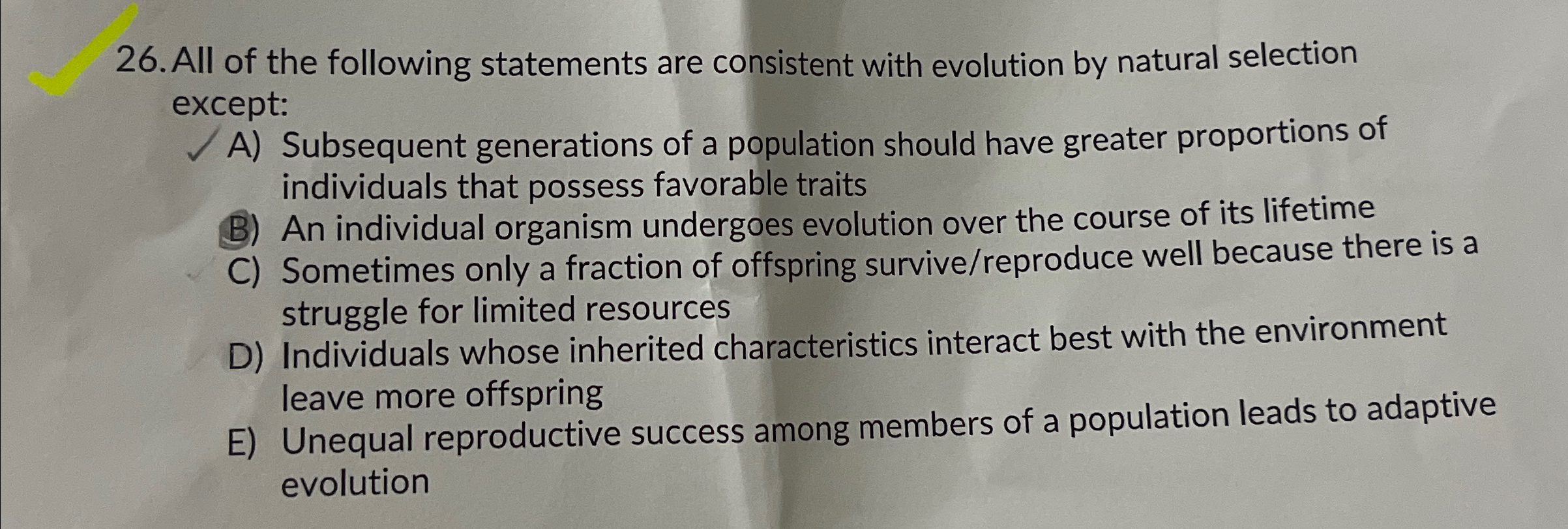 Solved All of the following statements are consistent with | Chegg.com