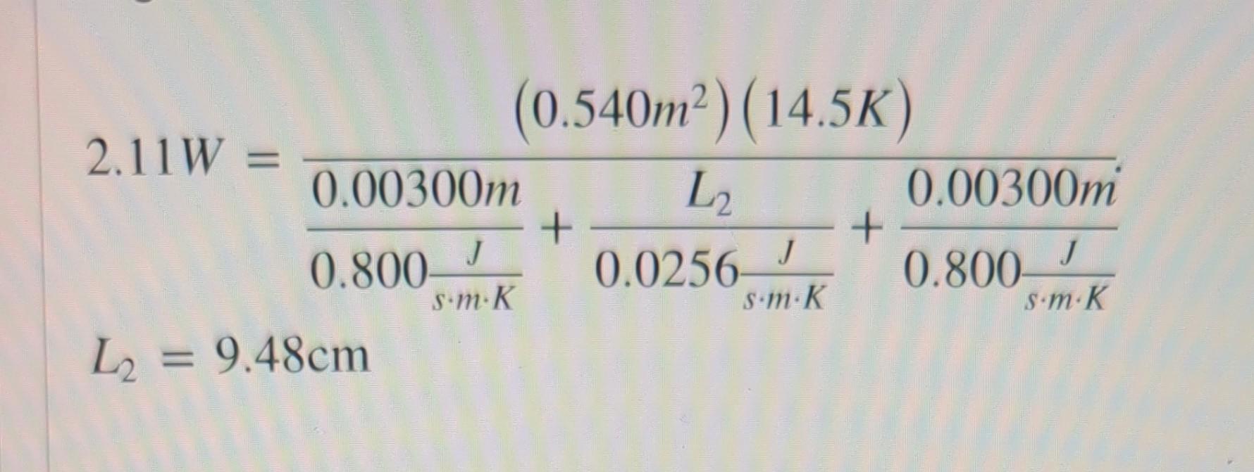 Solved Algebraically, I am struggling to solve for L to get | Chegg.com