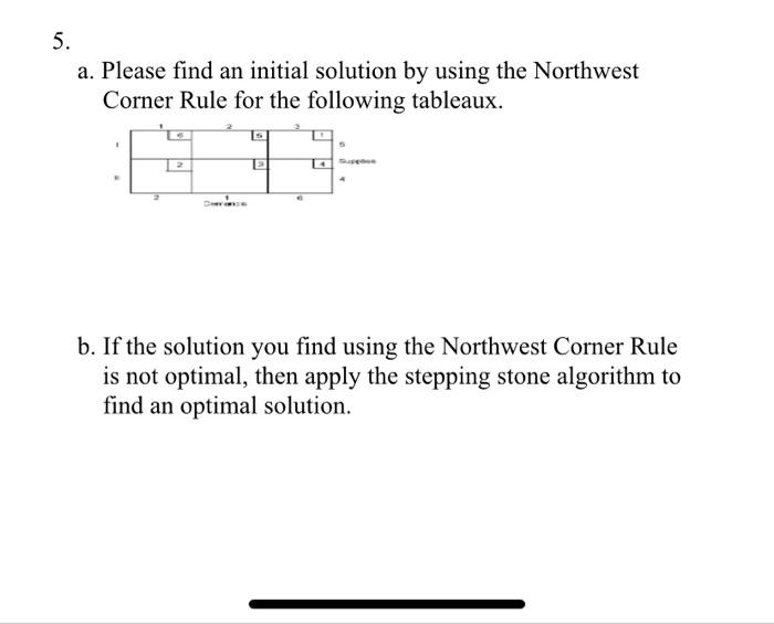 Solved Chapter: Planning and Scheduling 5a) Please find an | Chegg.com