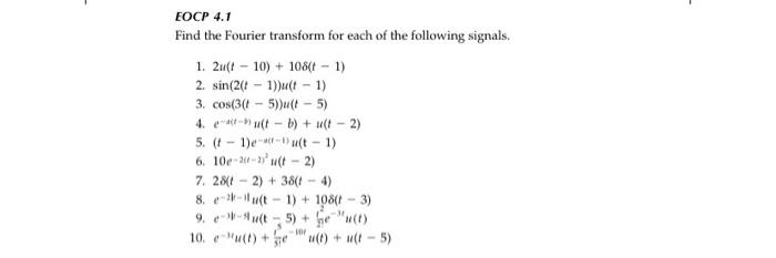 Solved EOCP 4.1(1, 3, 5, 7), EOCP 4.2(2, 4), EOCP 4.3(1, | Chegg.com