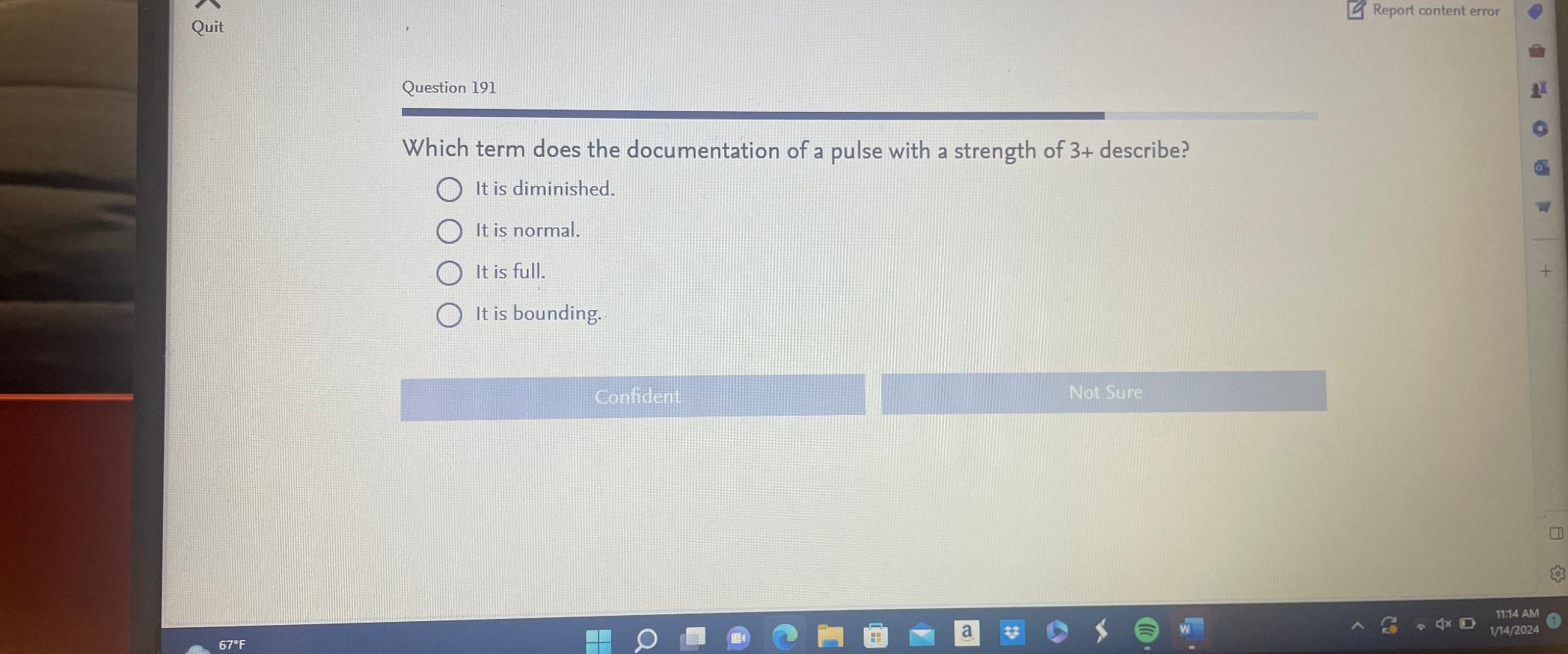 Solved QuitReport content errorQuestion 191Which term does | Chegg.com