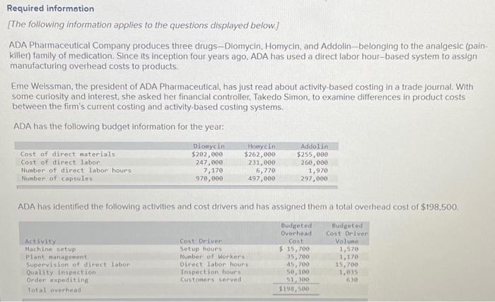 Solved Required: 1. Use the firm's current costing system to | Chegg.com
