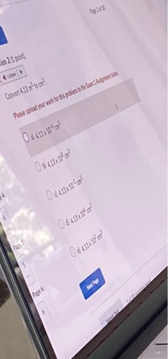 Solved Son 2 (1 point) Listen A Convert 4.13 m³ to cm³ | Chegg.com