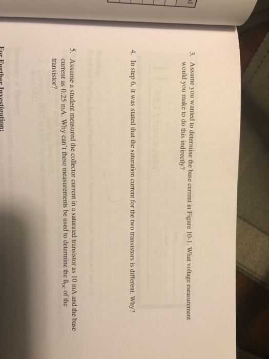 Solved Name Date Class 10 Transistor Switches Reading: Floyd | Chegg.com