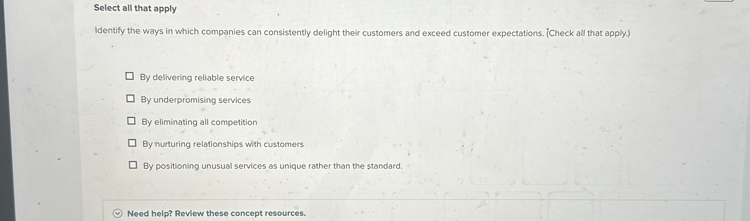 Solved Select all that applyIdentify the ways in which | Chegg.com