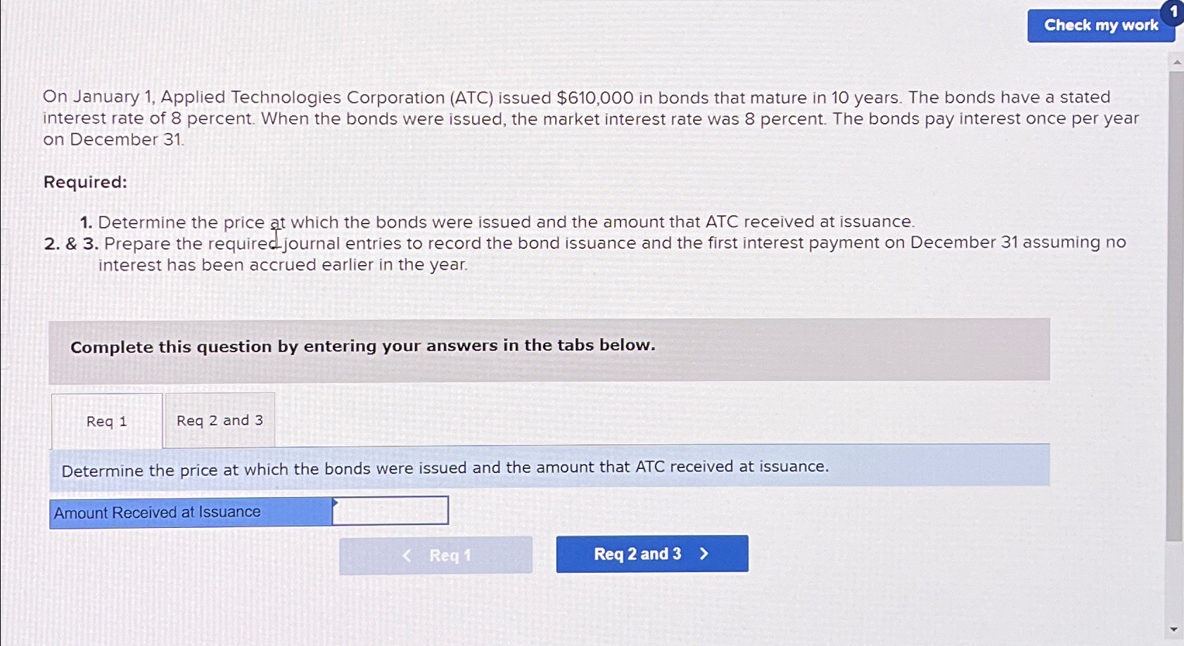 Solved On January 1, ﻿Applied Technologies Corporation (ATC) | Chegg.com