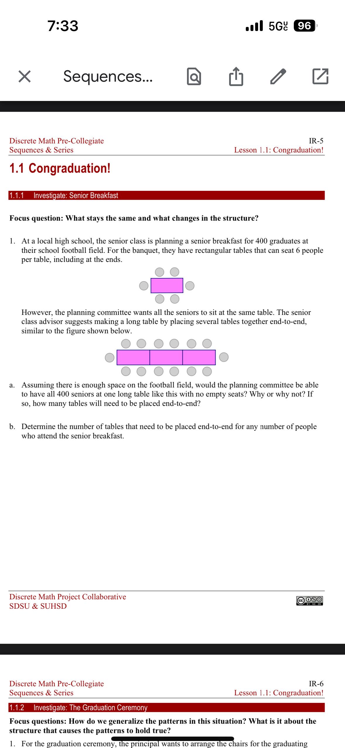 Solved 7:33.III 5GccuSequences...Discrete Math | Chegg.com