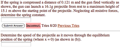 Solved The launching mechanism of a toy gun consists of a | Chegg.com