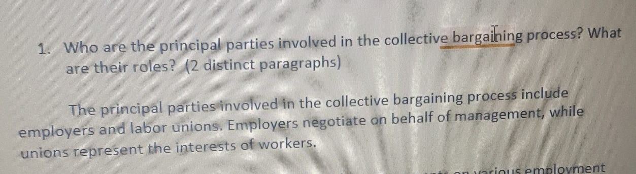 Solved Who are the principal parties involved in the | Chegg.com