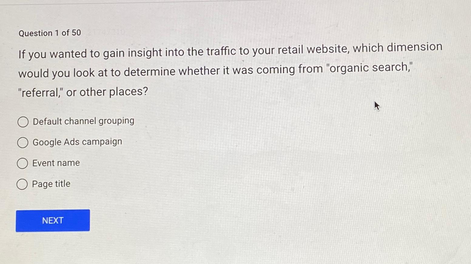 Solved Question 1 ﻿of 50If you wanted to gain insight into | Chegg.com