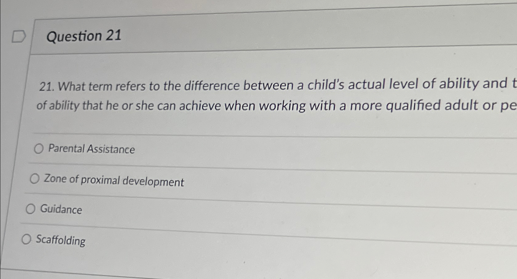 Solved Question 2121. ﻿What term refers to the difference | Chegg.com