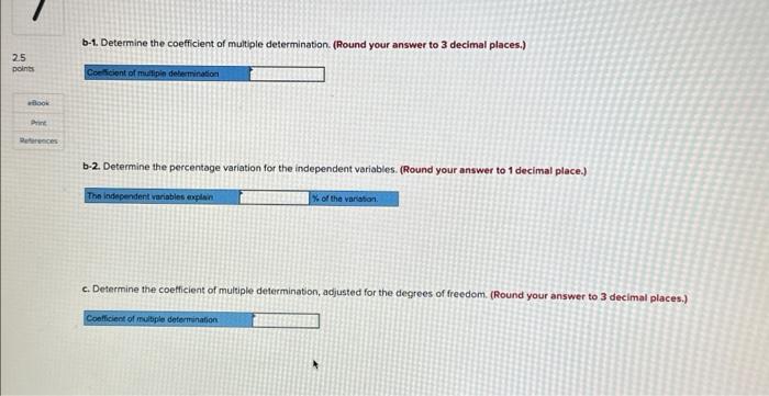 Solved Consider the ANOVA table that follows. a-1. Determine | Chegg.com